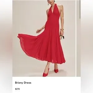 Reformation | Dresses | Reformation Red Maxi Dress | Poshmark